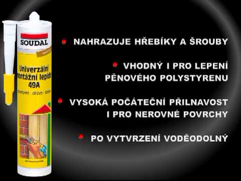 Univerzální montážní lepidlo Soudal 49A - YouTube