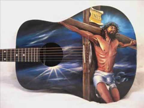 "Jesus" guitar custom, handpainted by Davide Ricchetti - YouTube