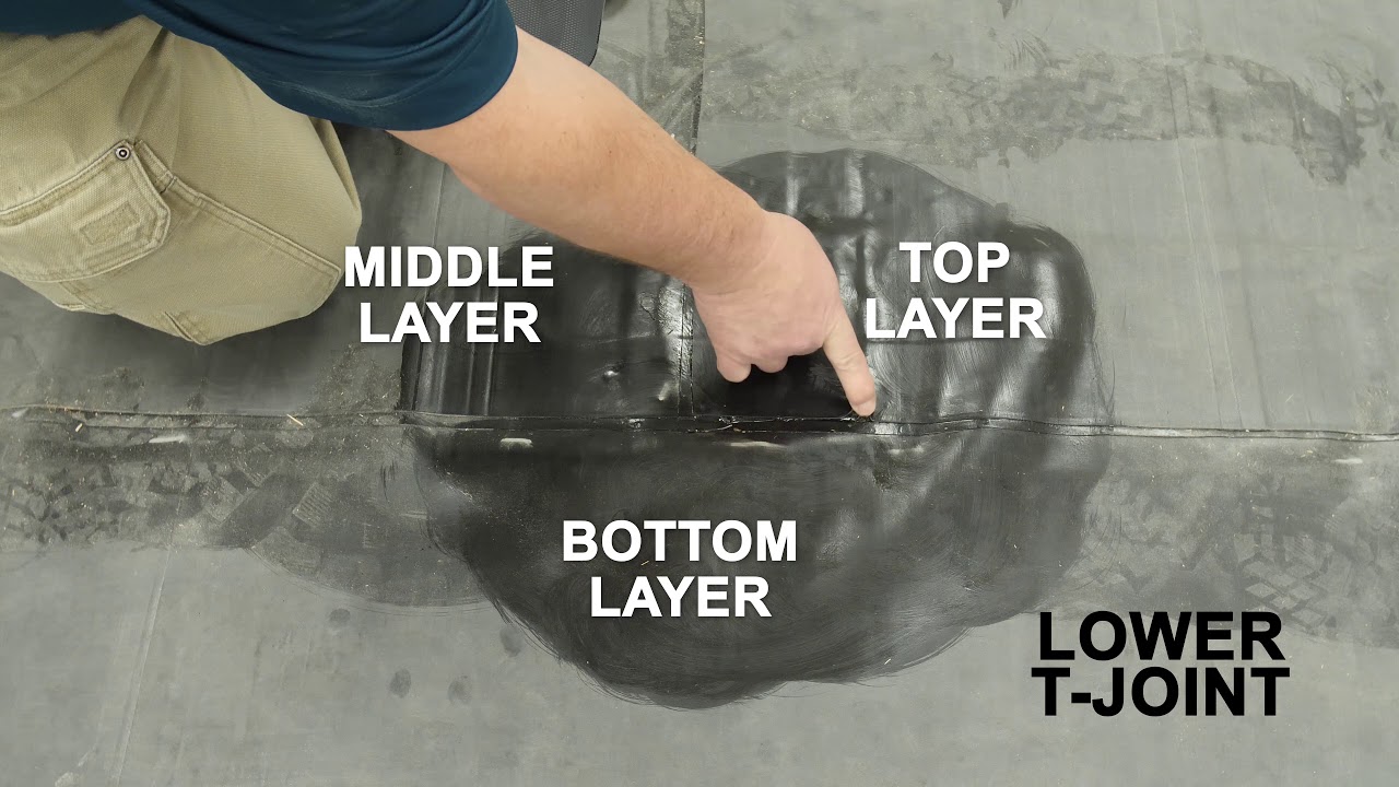 EPDM T Joint Patch - YouTube