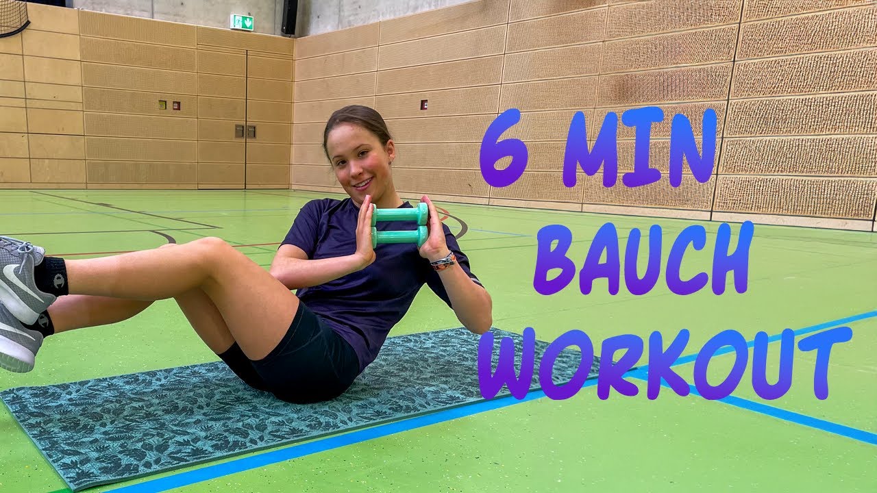 6 MIN Bauch Workout mit Hanteln // mit Laura - YouTube