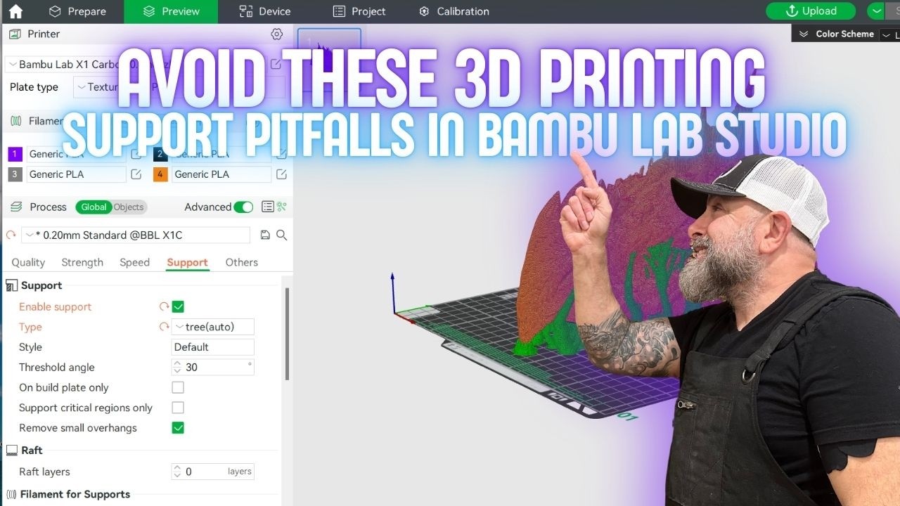 Avoid These 3D Printing Support Pitfalls in Bambu Lab Studio - YouTube