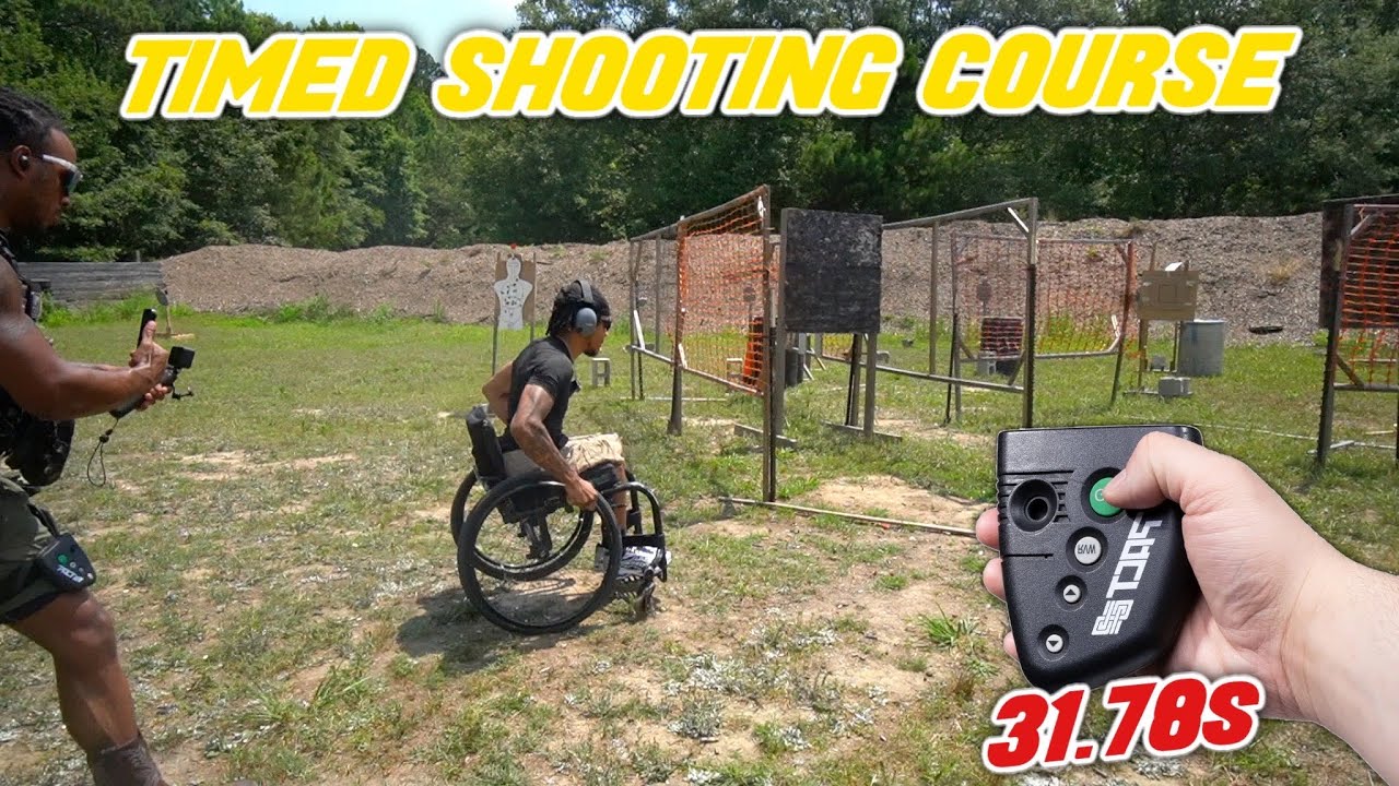 First Timed Shooting Course in a Wheelchair!!! - YouTube