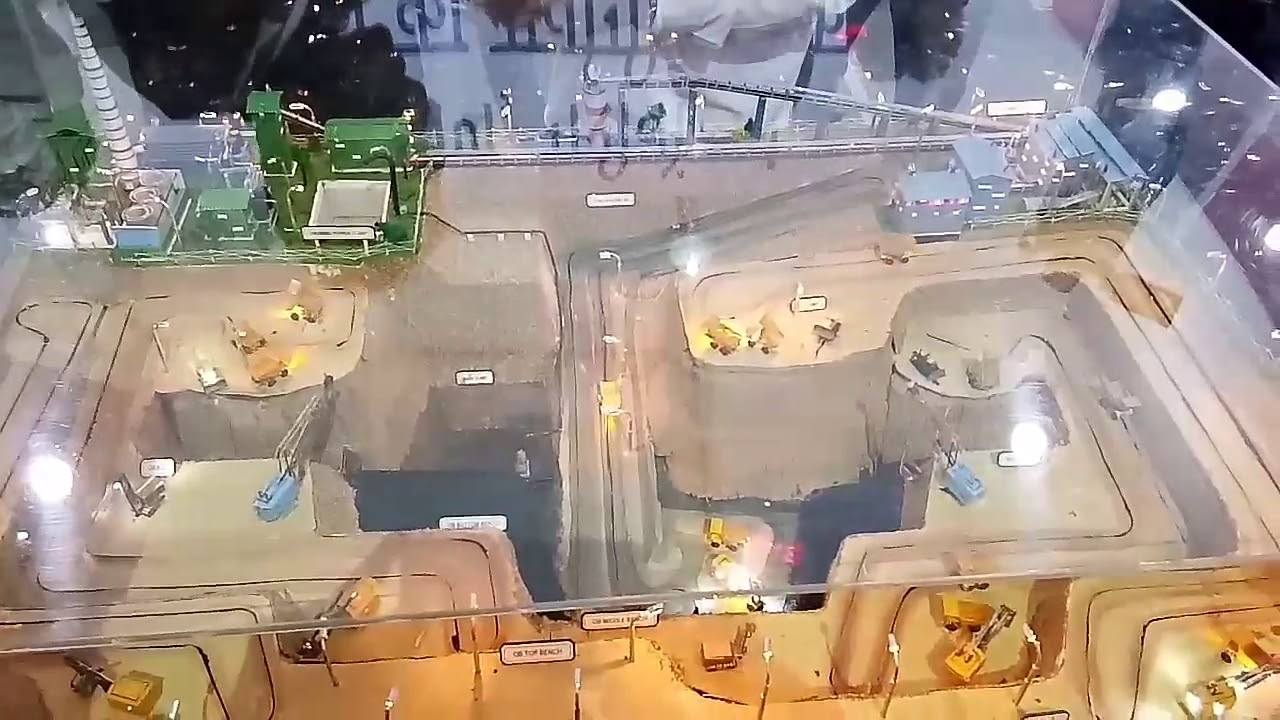 open coal mining model or prototype - YouTube