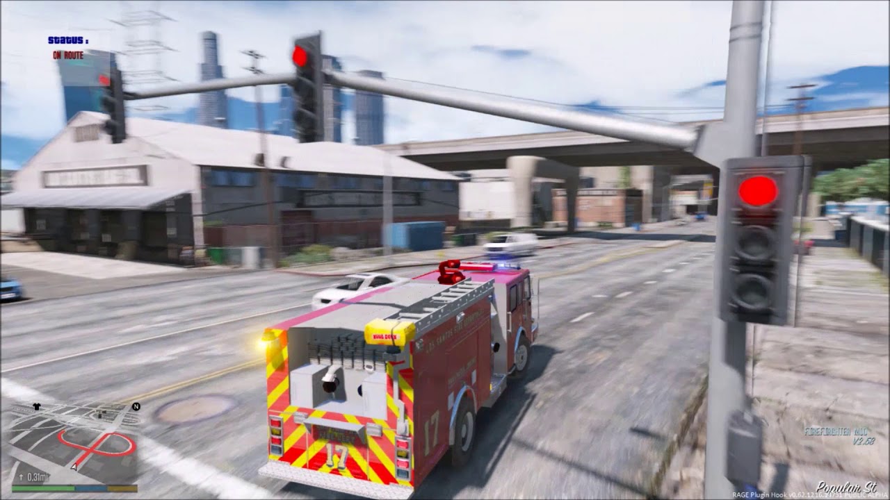 GTA V FIRE MOD DAY 1 - YouTube