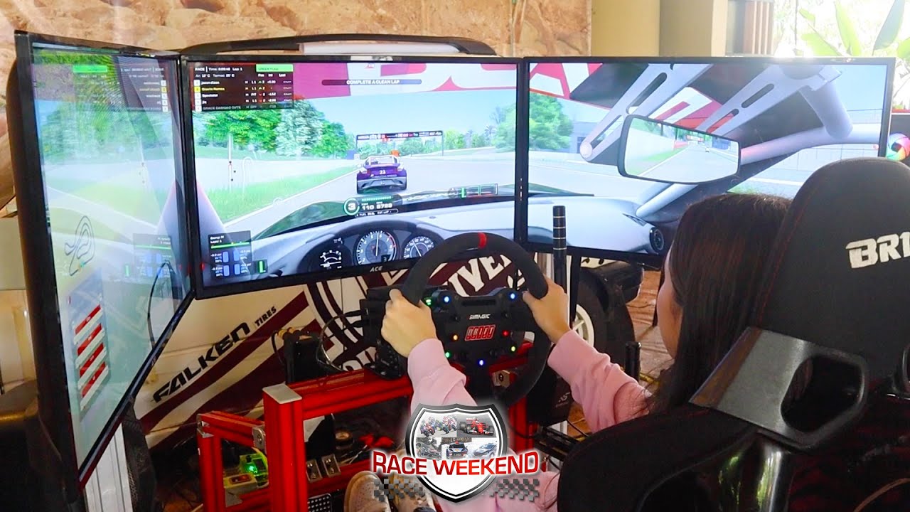 Dad's Race Track Racing Sim Event | Race Weekend - YouTube