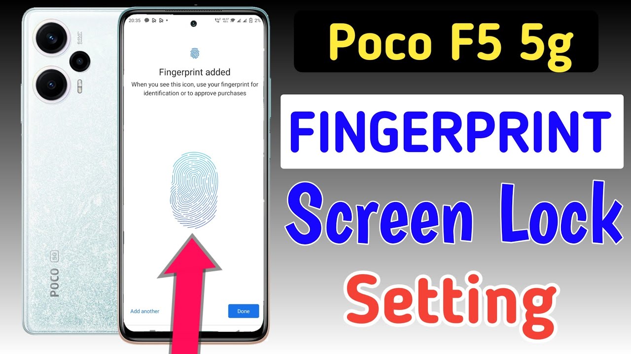 Poco f5 5g fingerprint screen lock | fingerprint lock setting in Poco ...