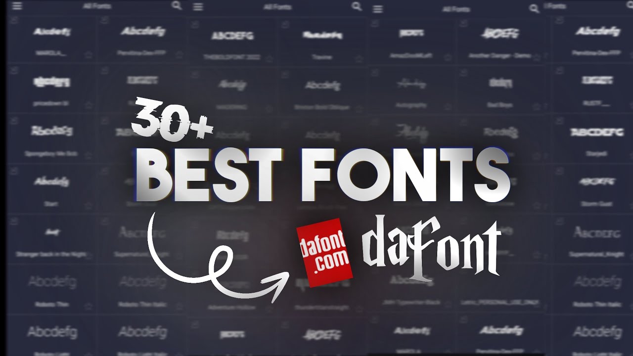 30+ Popular fonts for editing | Fonts pack | Dafont | CRZ Edits - YouTube