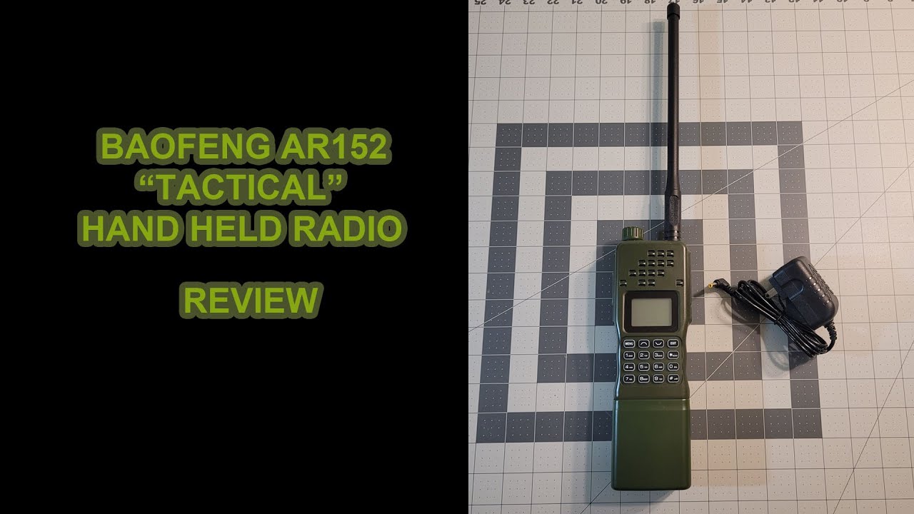 Baofeng AR152 "Tactical" 10Watt Airsoft radio, review. - YouTube