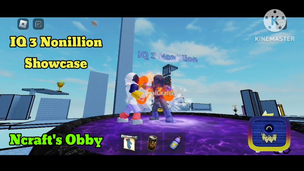 IQ 3 Nonillion Trophy Showcase at Ncraft's Obby - YouTube