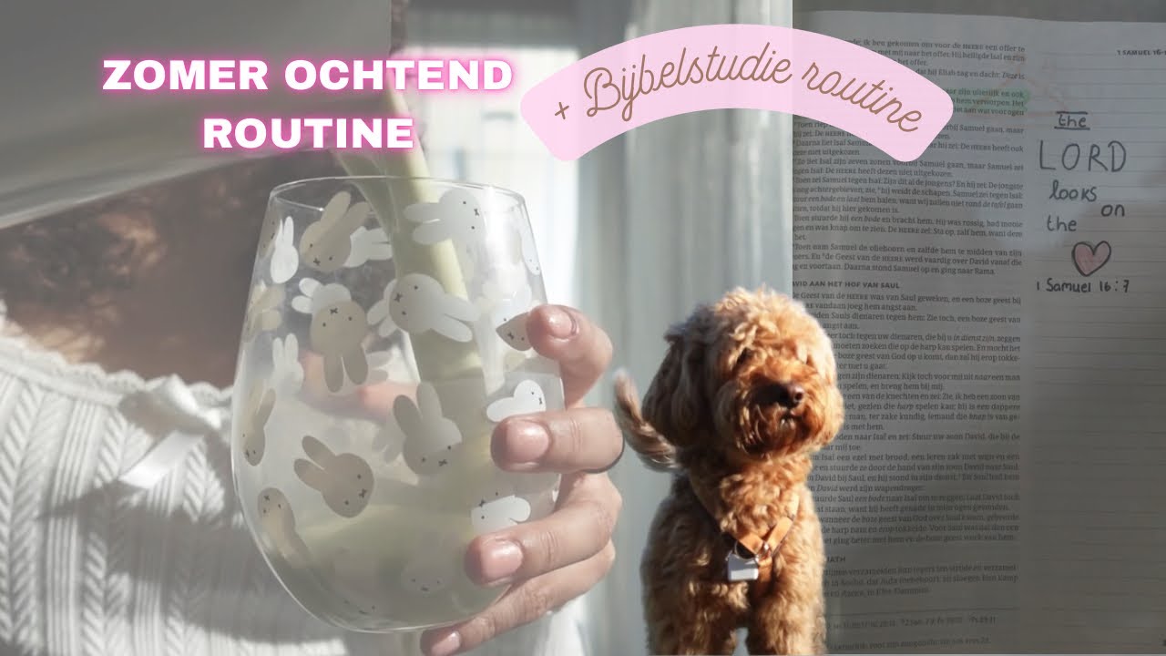 ZOMER OCHTEND ROUTINE + bijbelstudie routine 📖🌿 - YouTube
