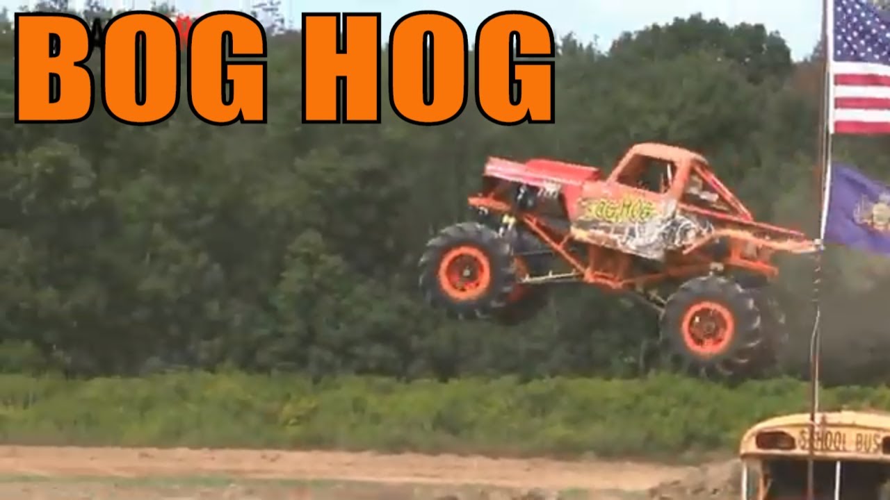BOG HOG MEGA TRUCK BIG AIR AT CORNFIELD 500 MUD BOG - YouTube