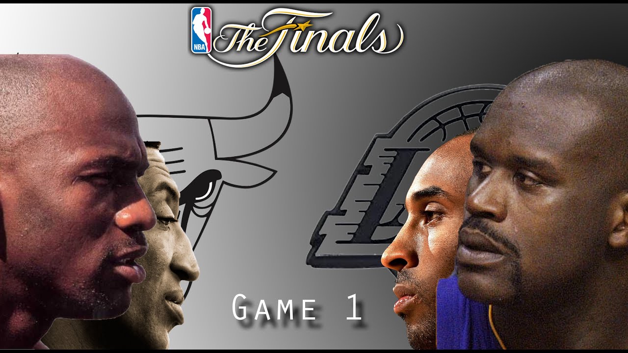 SHAQ-KOBE vs JORDAN-PIPPEN. '96 Bulls vs '01 Lakers. NBA Finals. Game 1 ...