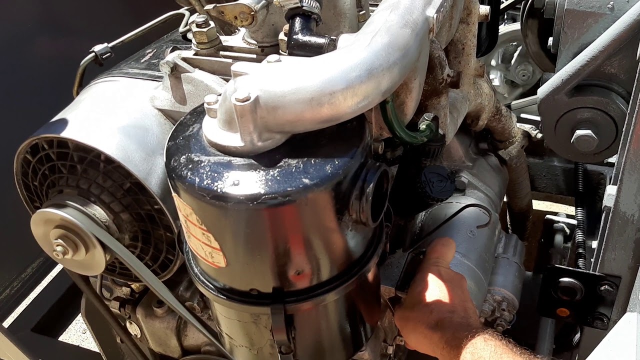 Ruggerini diesel engine Putzmeister P13 beton pump - YouTube