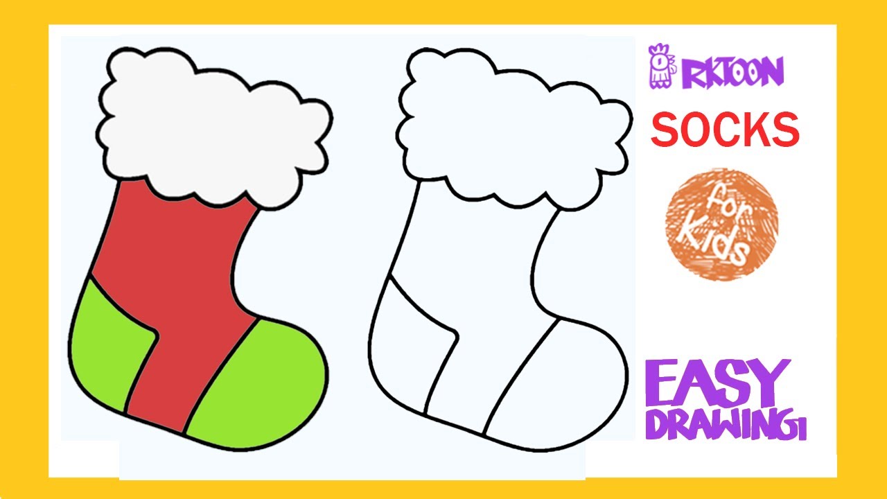 How To Draw socks - YouTube