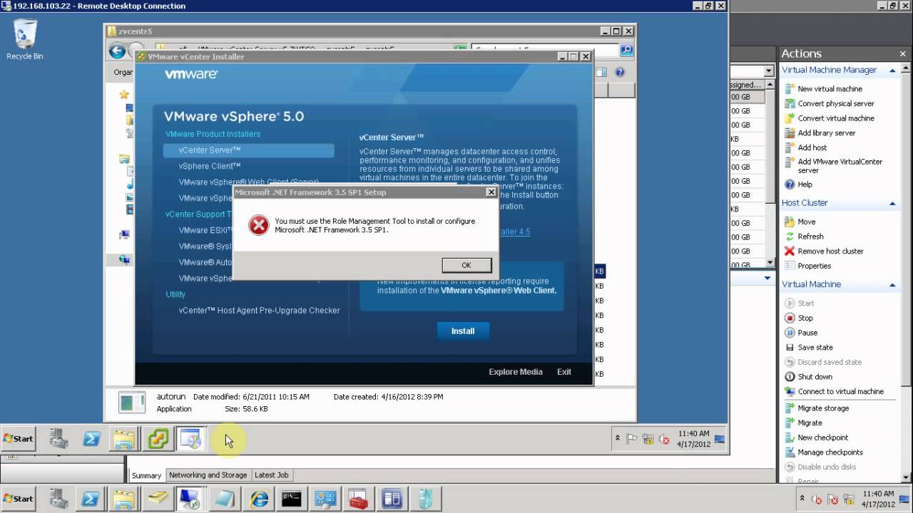 Hyper-V to VMware on BladeCenter HS22 - YouTube