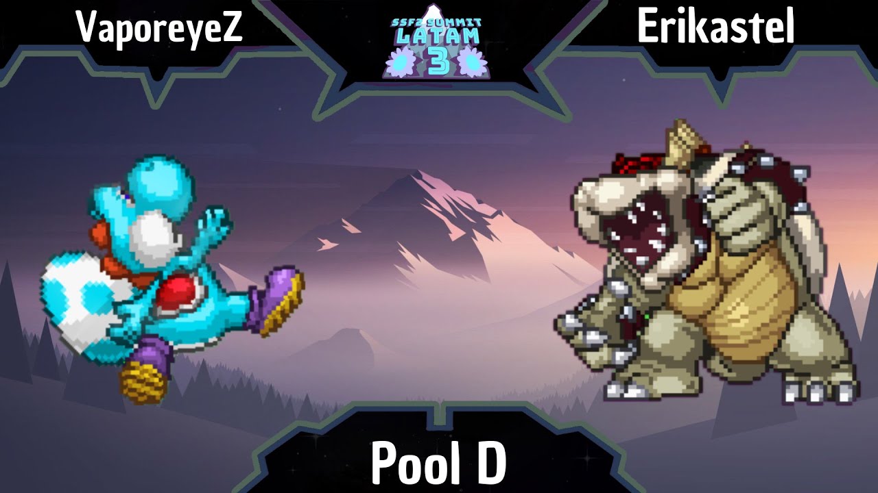 VaporeyeZ (Yoshi) vs Erikastel (Bowser) - Pool D - SSF2 Summit LATAM 3 ...