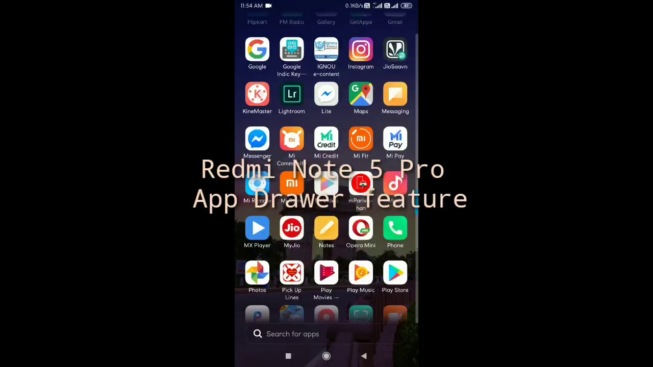 Redmi Note 5 Pro New feature. App draw feature. - YouTube