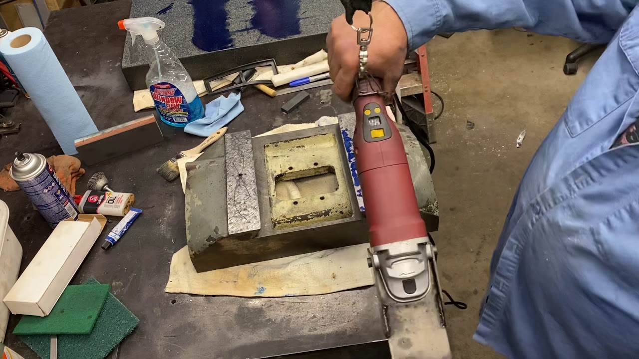 Homemade Scraper / Bridgeport Saddel - YouTube