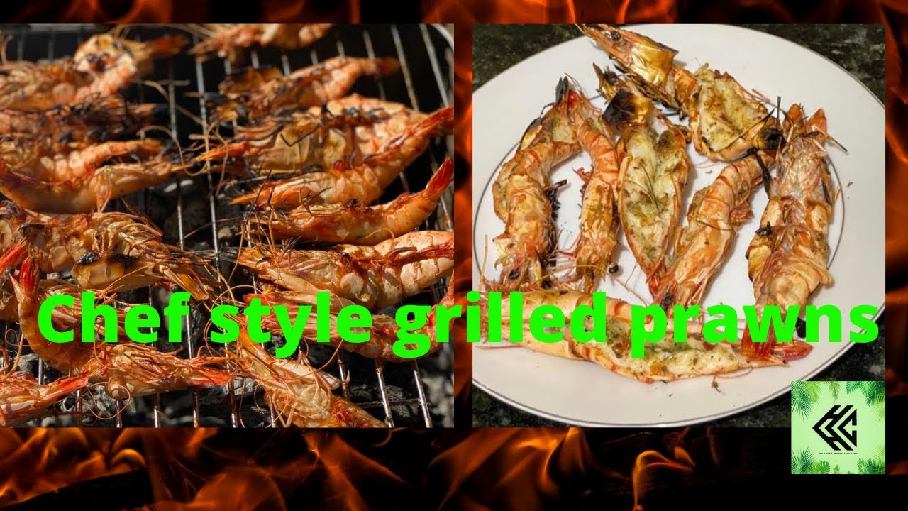 Chef style grill prawn/different style prawn recipe/garlic butter ...