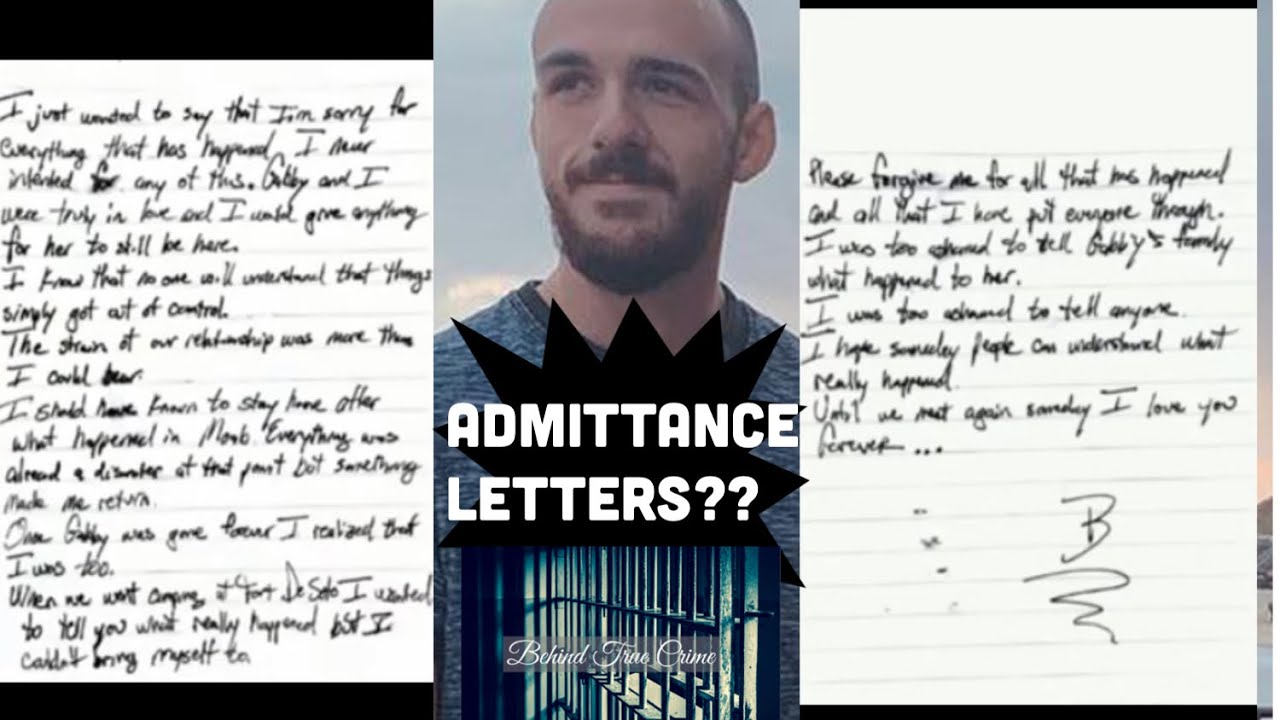Brian Laundrie’s ALLEGED Letters to parents and SUPPOSED admittance of ...