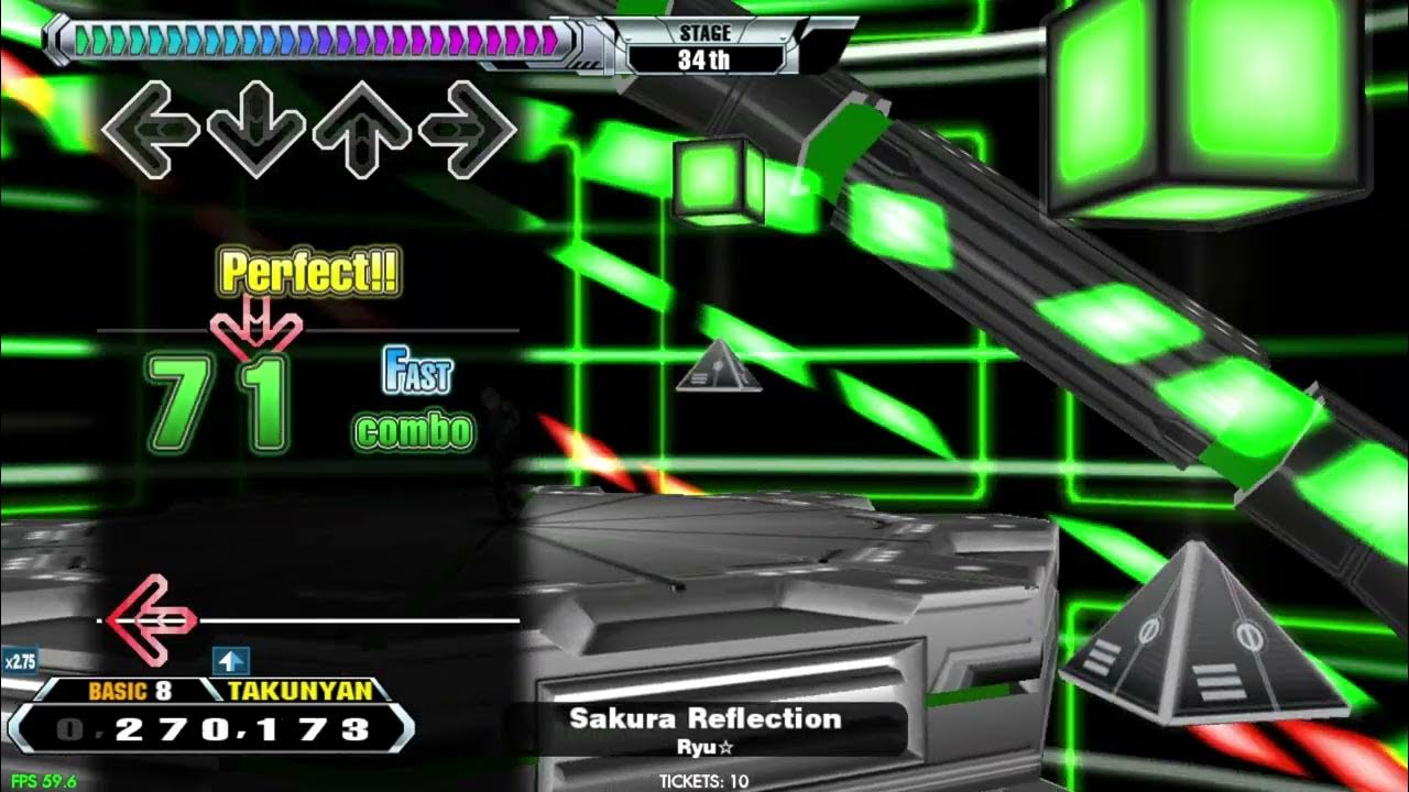 【DDR GRAND PRIX】Sakura Reflection【BASIC】 - YouTube