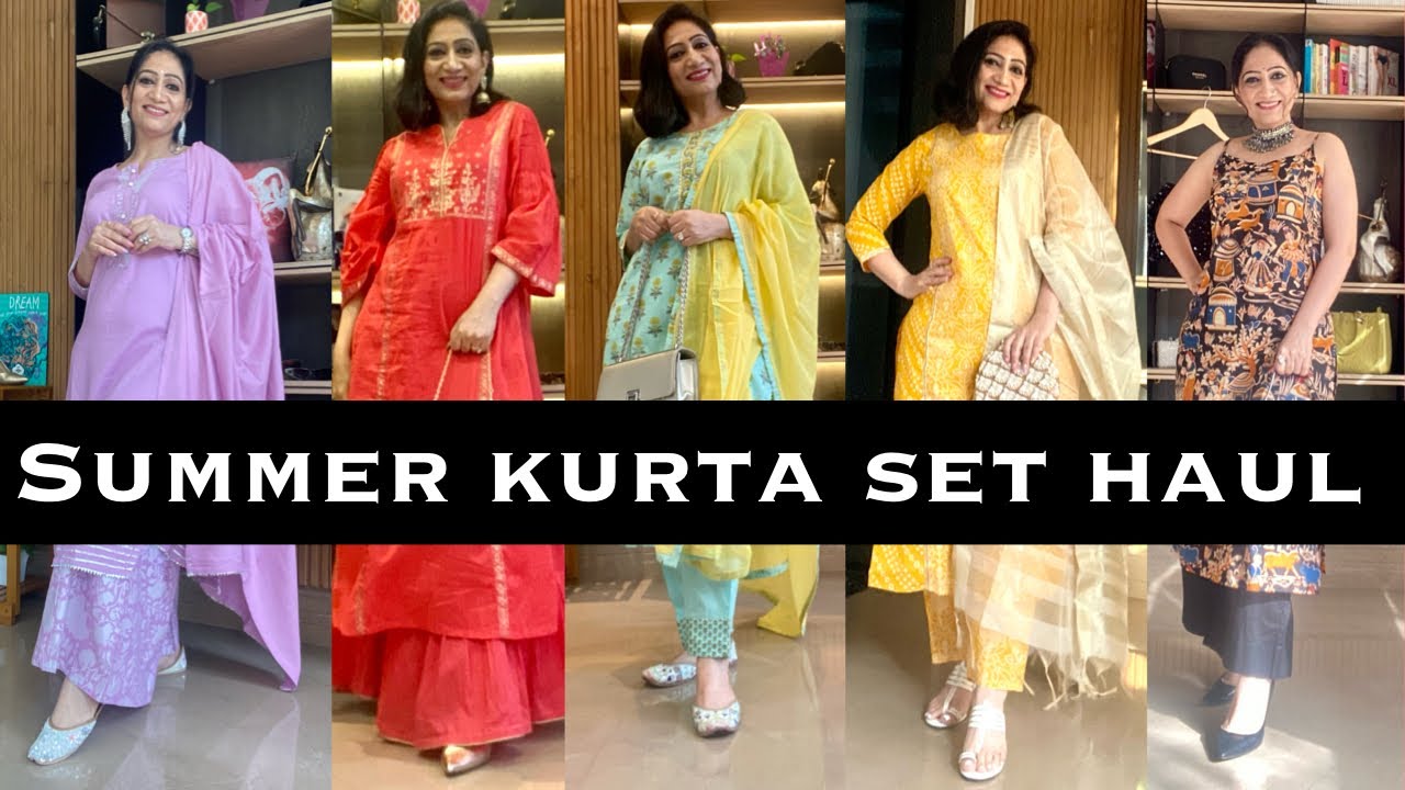 Summer kurta set try on haul | Must have affordable kurta | Amazon haul ...