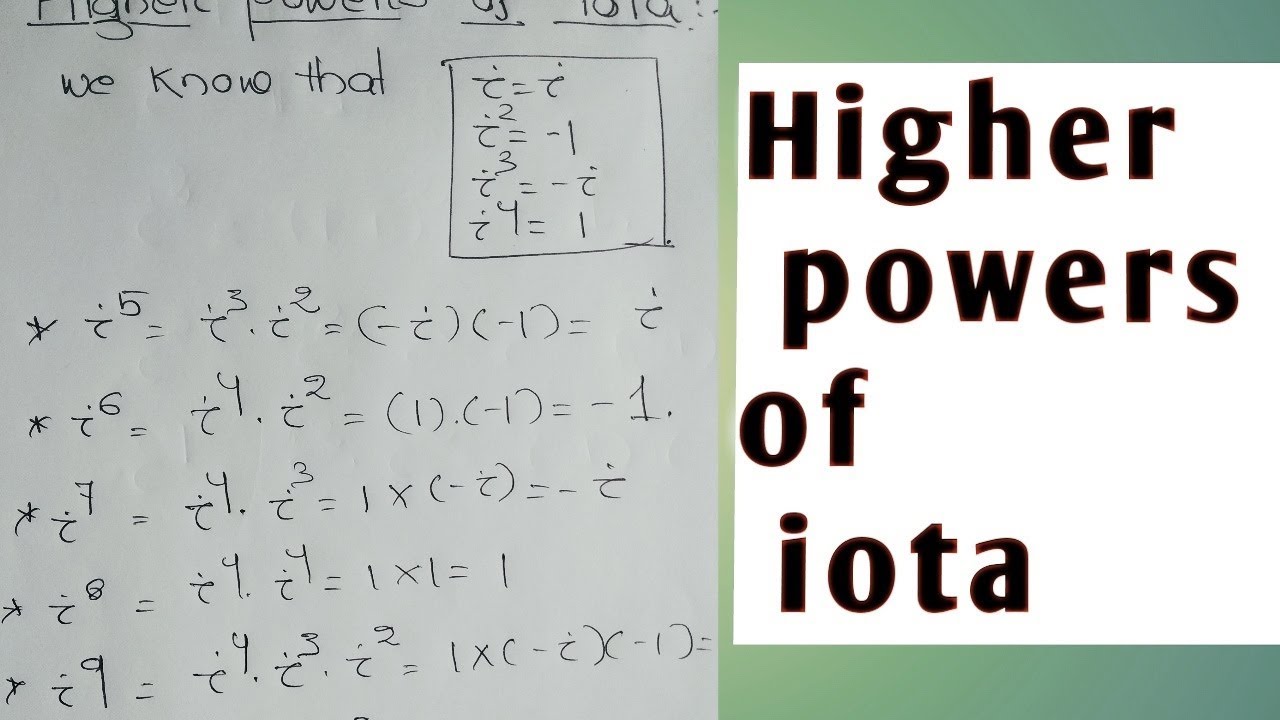 Higher Powers Of Iota How To Find Out The Higher Powers Of Imaginary higher-powers-of-iota-how-to-find-out-the-higher-powers-of-imaginary