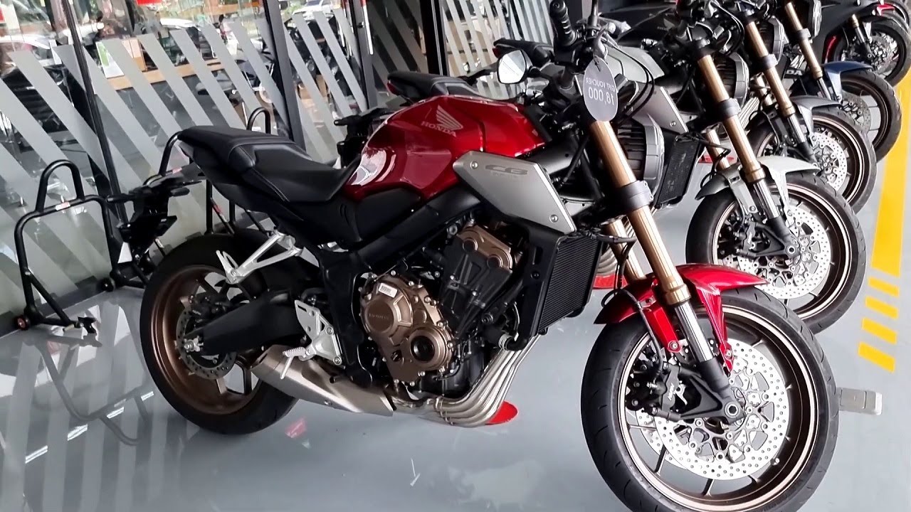Honda CB650R | CANDY CHROMOSPHERE RED | Walkaround - YouTube