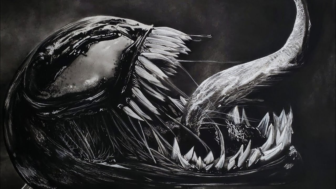 Realistic Sketch Of Venom🔥|#shkfazz - YouTube