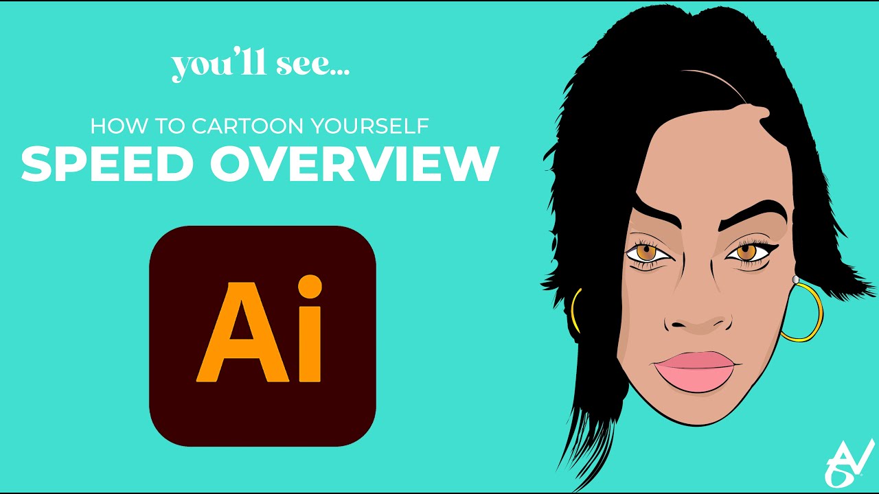 How to Cartoon Yourself - Self-Portrait - Speed Preview (@curatedbyasn ...