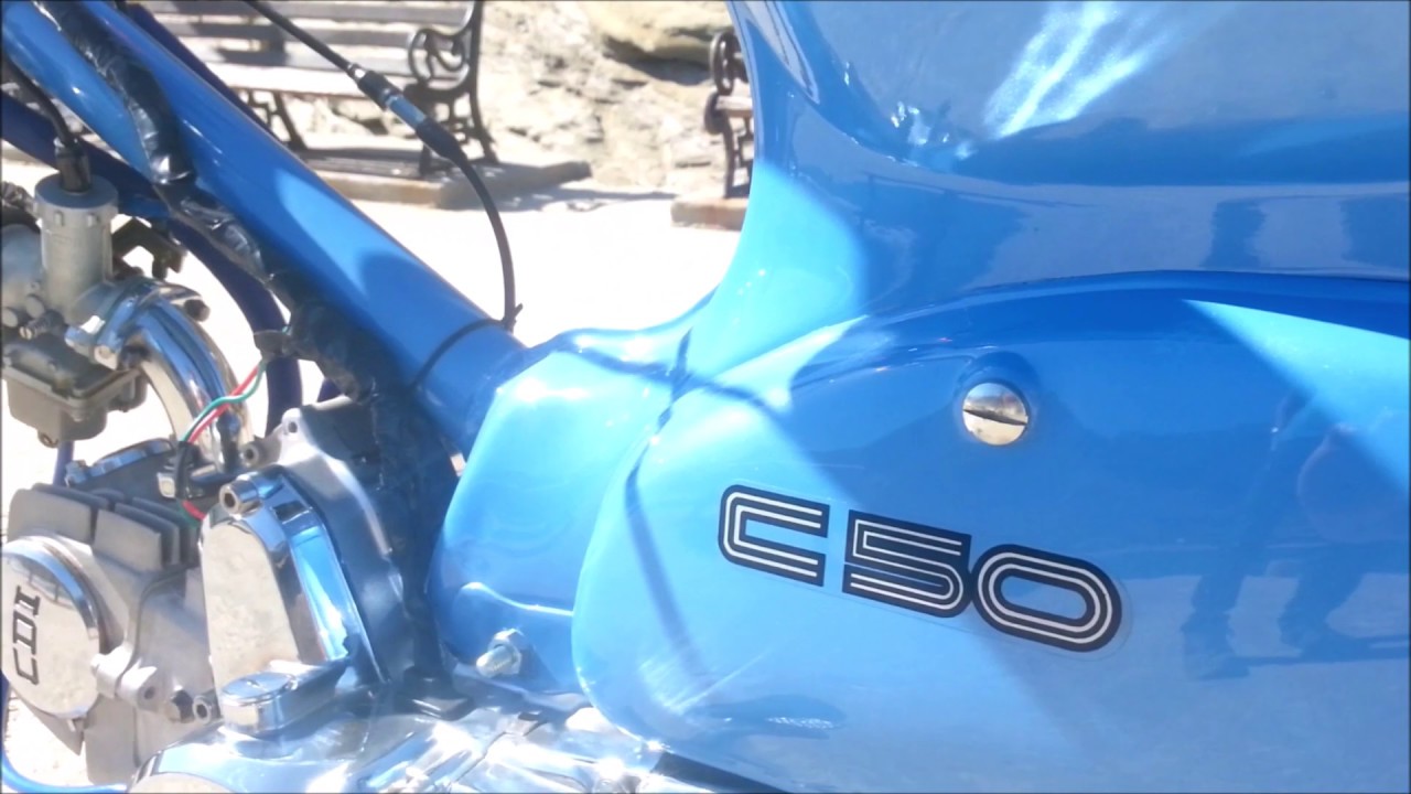 Honda C50 restoration and modification - YouTube