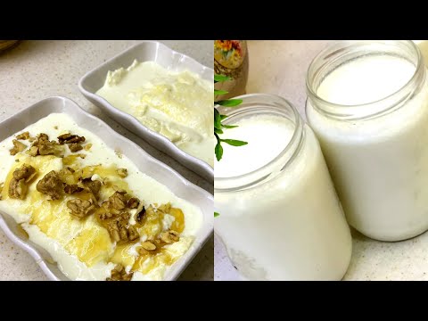 5 LİTRE SÜTTEN YARIM KİLO KAYMAK ‼️TAŞ GİBİ YOĞURT  NASIL YAPILIR / Kahvaltılık Kaymak Tarifi