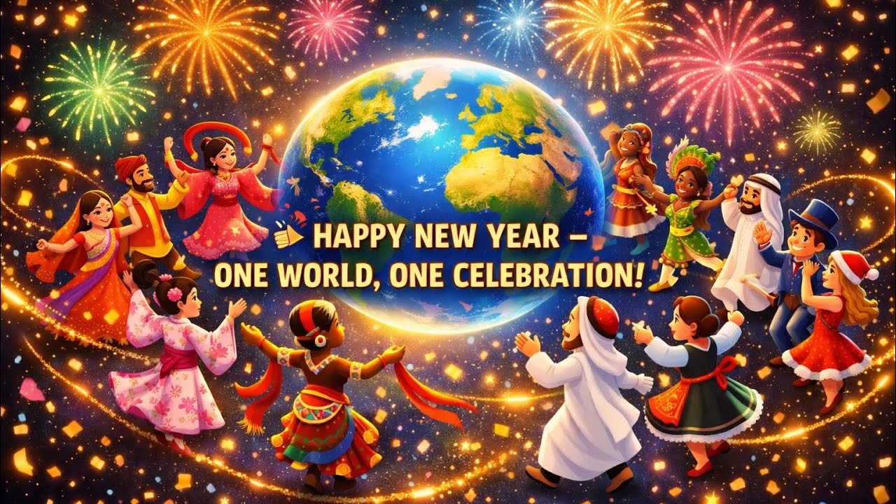 🎉 New Year Around the World! 🌍 One world 🌍 one celebration 🎉 - YouTube