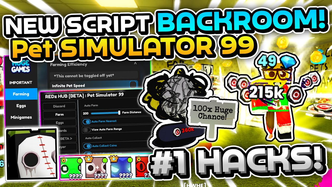 [BACKROOMS] Pet Simulator 99 Script Hack EVENT AUTOFARM 🚪 OP Auto EGG AUTOFARM Backrooms 🚪DUPE ...