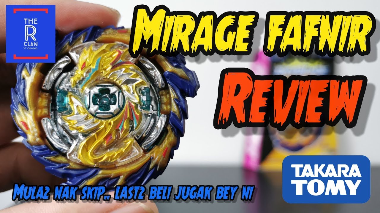 MIRAGE FAFNIR Beyblade Review Takara Tomy - YouTube