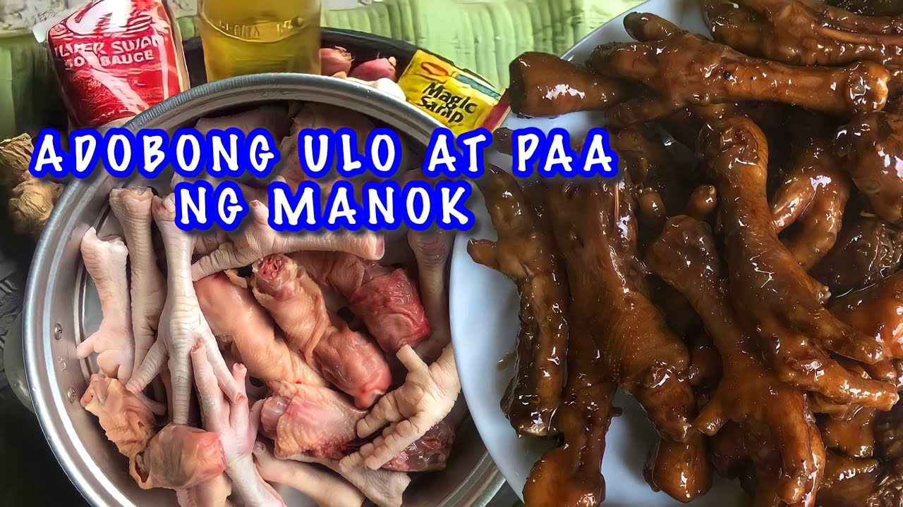 Adobong ulo at paa ng manok | Quick & easy recipe|#Howtocook/# ...