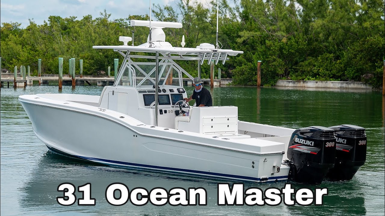 31 OCEAN MASTER Super Console FOR SALE! Walk Through Video - YouTube