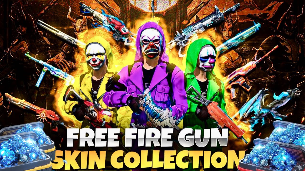 FreeFire Ultimate😈Gun Collection All Gun Skin And Evo Gun Skin Ever ...