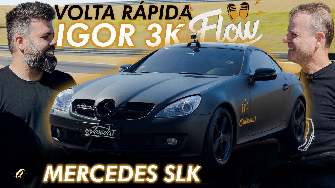 MERCEDES SLK DO IGOR 3K NA VOLTA RÁPIDA! Rubinho acelera o carro do @FlowPodcast no Velocitta ...