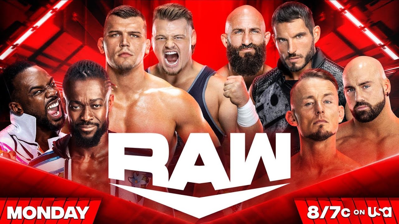 WWE Raw DIY vs The Creed Brothers vs Imperium vs New Day Tag Team ...