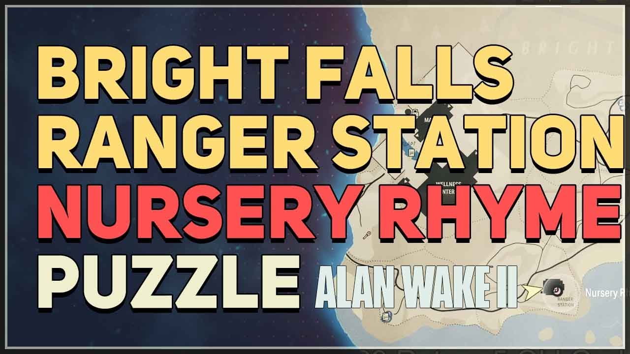 Bright Falls Ranger Station Nursery Rhyme Puzzle Alan Wake 2 - YouTube