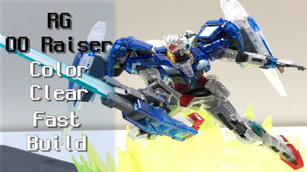 RG OO RAISER Gundam color clear ASMR build 더블오라이저 - YouTube