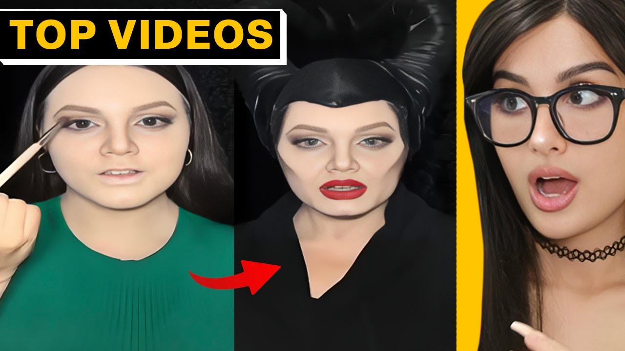 Reacting to the Wildest Beauty Transformations! | SSSniperWolf - YouTube