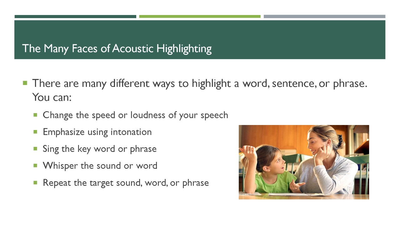 Therapy at Home: Acoustic Highlighting - YouTube