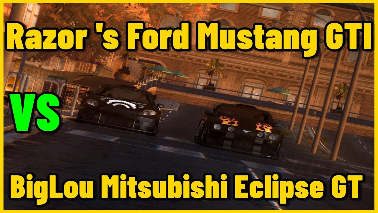 Razor 's Ford Mustang GTI vs BigLou Mitsubishi Eclipse GT Blacklist ...
