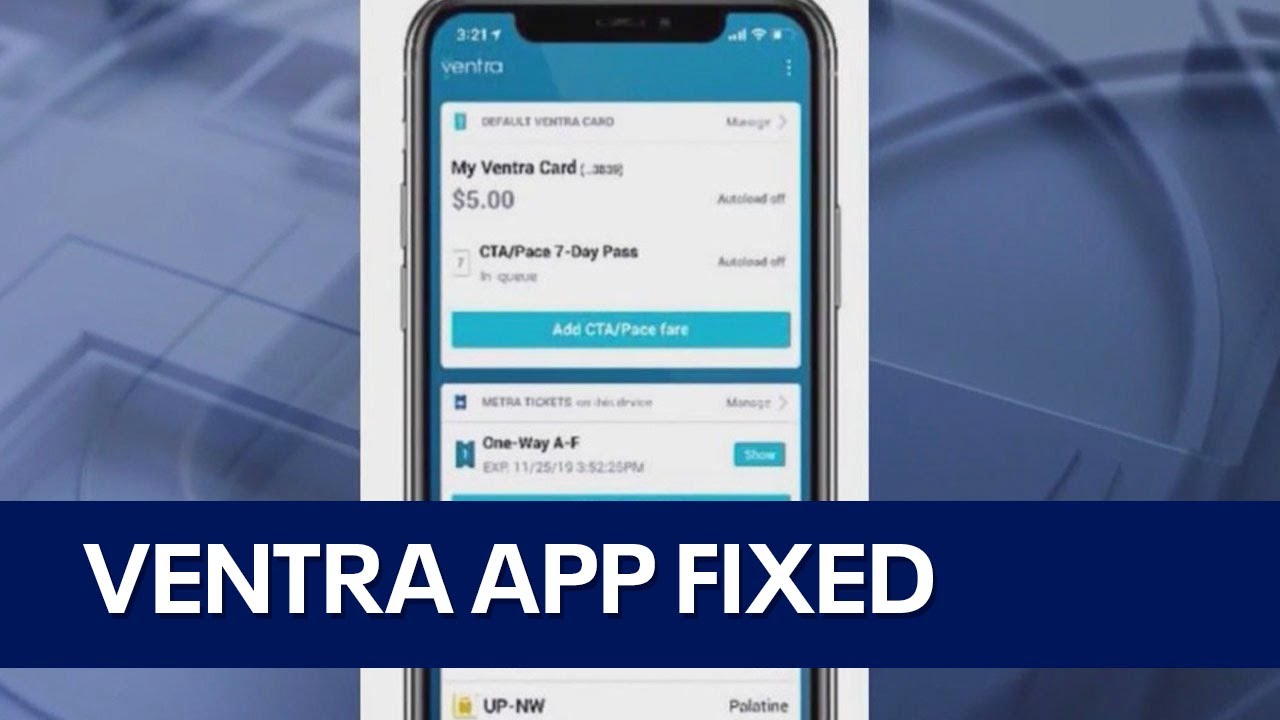 Ventra app should be fully functional by Monday, Metra says - YouTube