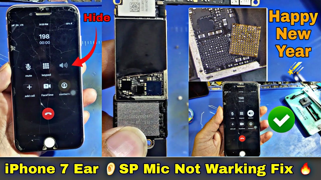iPhone 7 | Loudspeaker Hide Solution | Ear Sp Mic Not Working Fixed 💫 ...