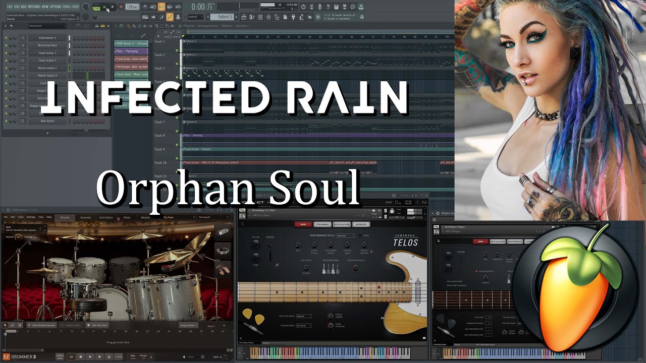 Infected Rain - Orphan Soul (FL STUDIO INSTRUMENTAL COVER / SHREDDAGE 3 ...