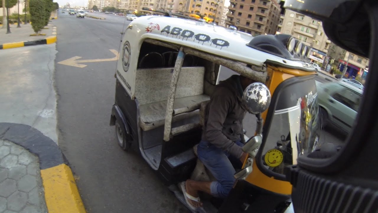 Tuk Tuk ride in Cairo - YouTube