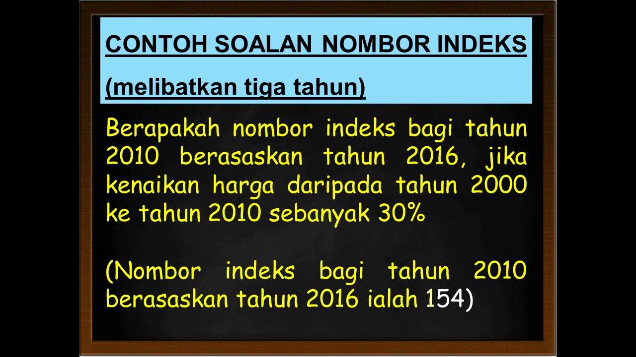 Kaedah Baru Belajar Nombor Indeks - YouTube